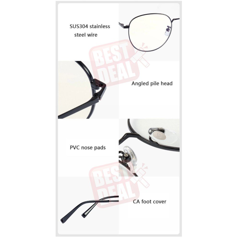XIAOMI Mijia Anti Blue Light Titanium Computer Glasses 80% Blue Light ...