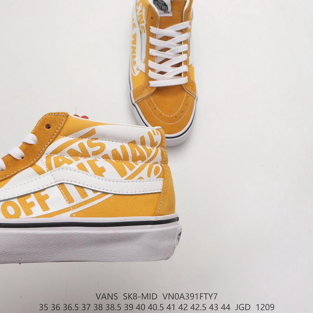 แวน Vans Vault OG SK8-Hi yellow รองเท้า ผ้าใบ Genuine Old Skools ...