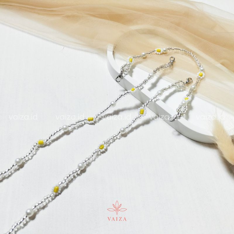 Vaiza - (2 in 1 ตัวเชื่อมต่อสายรัด สีขาว ไข่มุก) ชุดตัวเชื่อมต่อ สายรัด ...