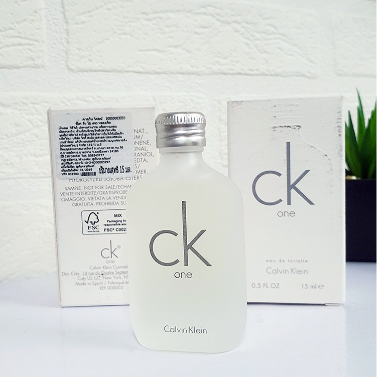 น้ำหอม กลิ่นยอดนิยม Calvin Klein Ck One Eau De Toilette ขนาดพกพา 10 ml. 15 ml. และขนาดปกติ 100 ...