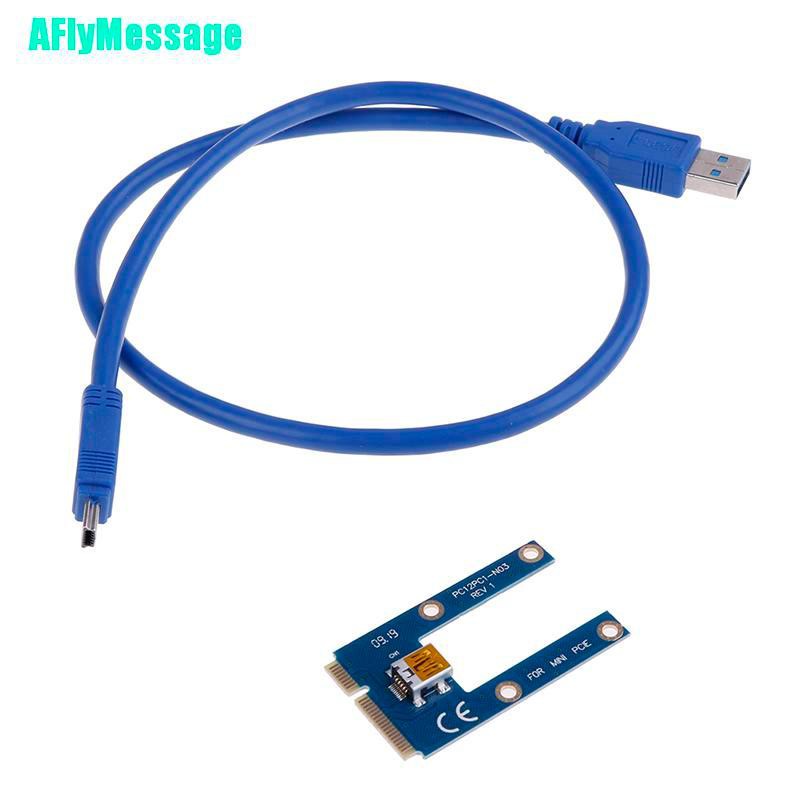 ( Cod ) อะแดปเตอร์แปลง Afm Mini Pcie To Usb 3 . 0 To Mini Pci E Pcie ...