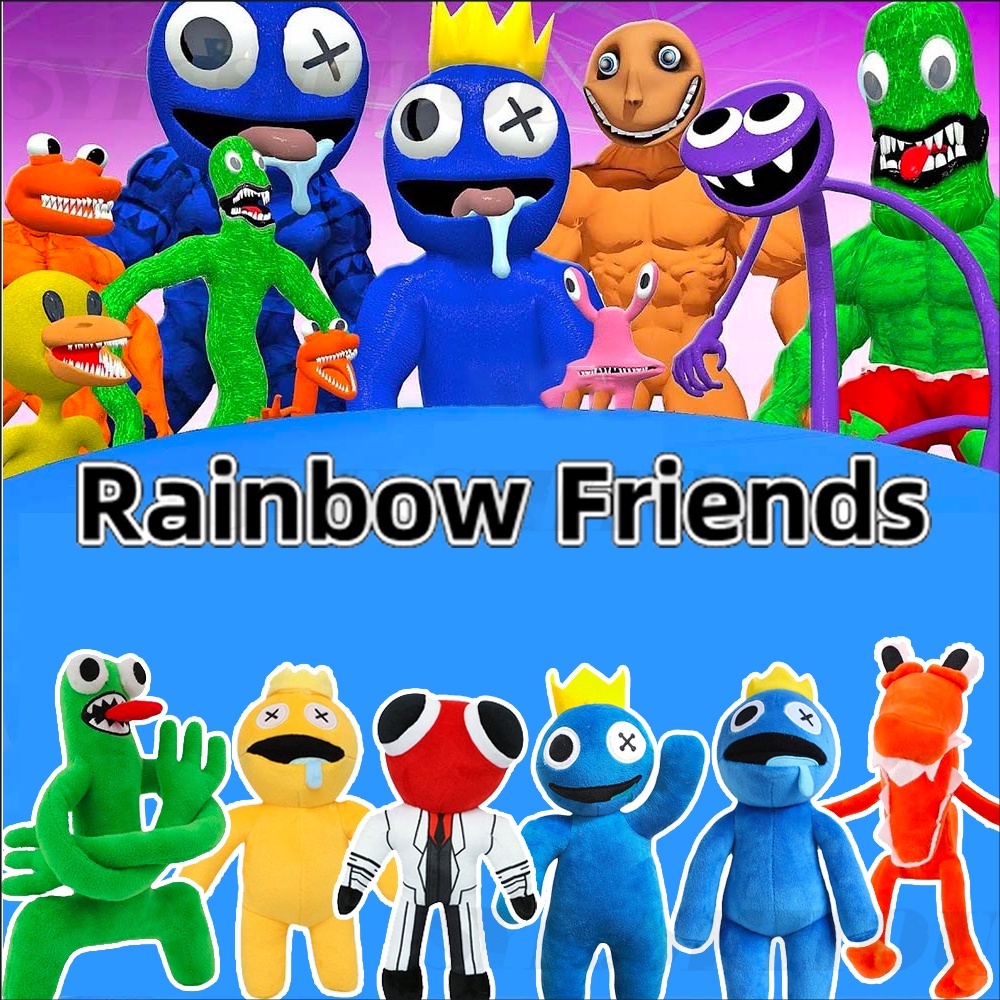 พร้อมส่งของเล่นตุ๊กตาการ์ตูนสัตว์ประหลาด Roblox Rainbow Friends Kawaii ...