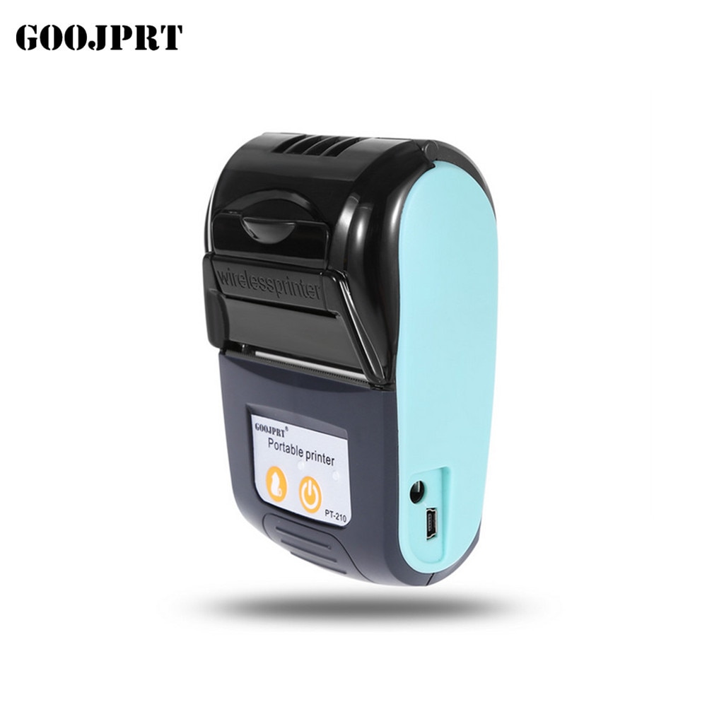GOOJPRT Palm Size 58mm Wireless Mini Thermal Receipt Printer Portable ...