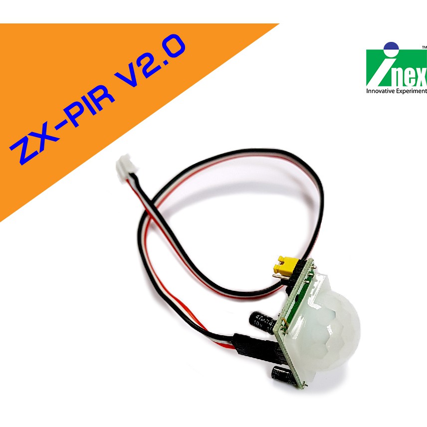 INEX ZX-PIRV2.0 พร้อมสายต่อเซนเซอร์ตรวจจับความเคลื่อนไหวของสิ่งมีชีวิต/HC-SR501/IR/Motion Sensor ...