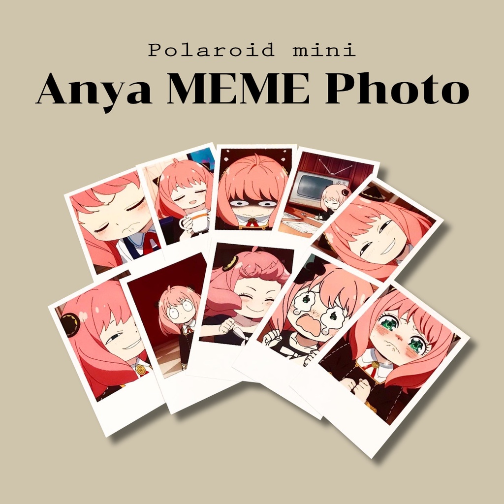 โพลาลอยด์ มินิ มีมอาเนีย Anya MEME Photo Polaroid mini SPYxFAMILY ...