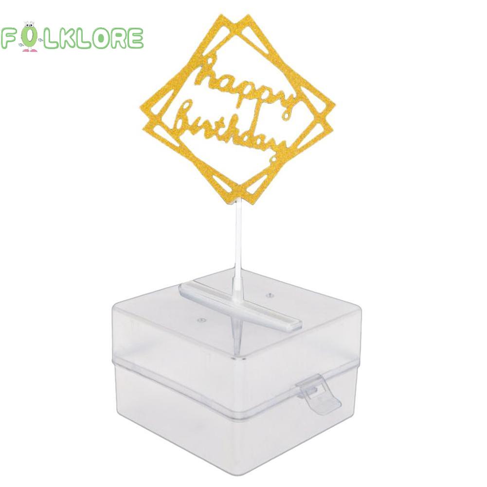 ♢FOLKLORE Cake ATM Happy Birthday Cake Topper Money Box Surprise Gift ...