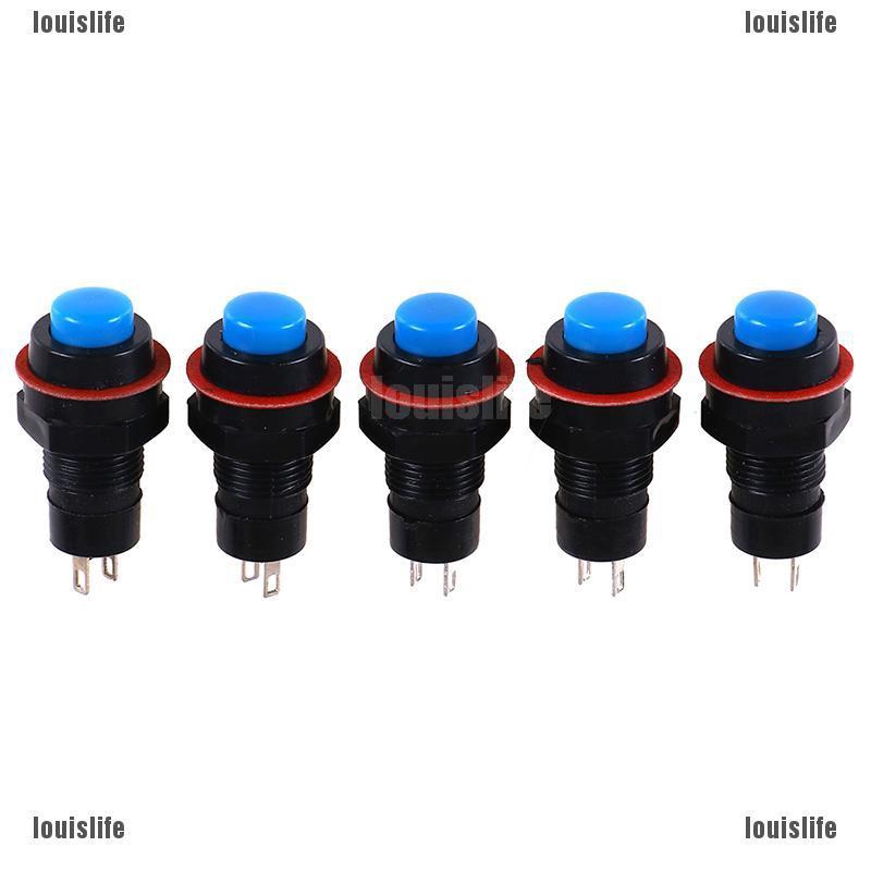 LLTH 5pcs self-reset push button switch 10mm self return momentary push button - louislife.th ...