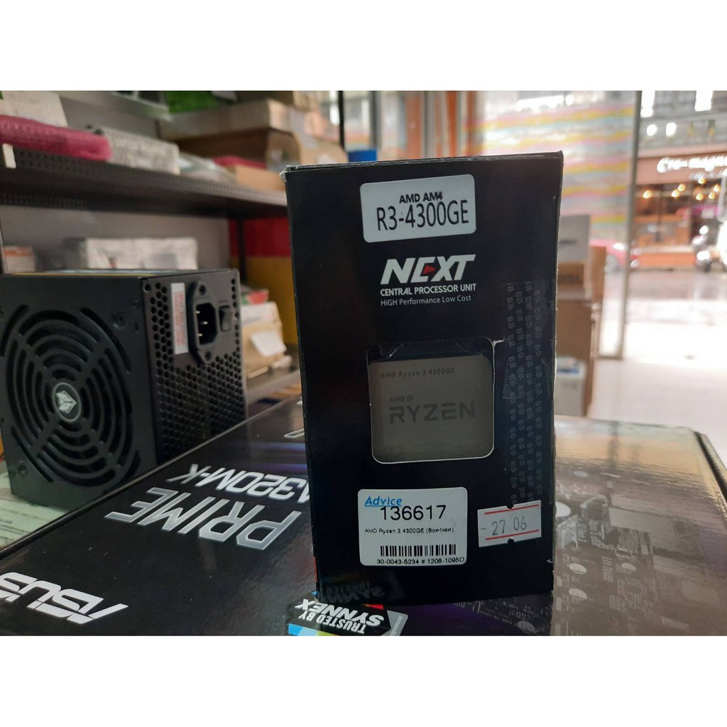 CPU AMD AM4 RYZEN3 4300GE (NEXT) พร้อม Radeon™ Graphics ของใหม่ ของแท้ 100% SOCKET AM4 | Shopee ...