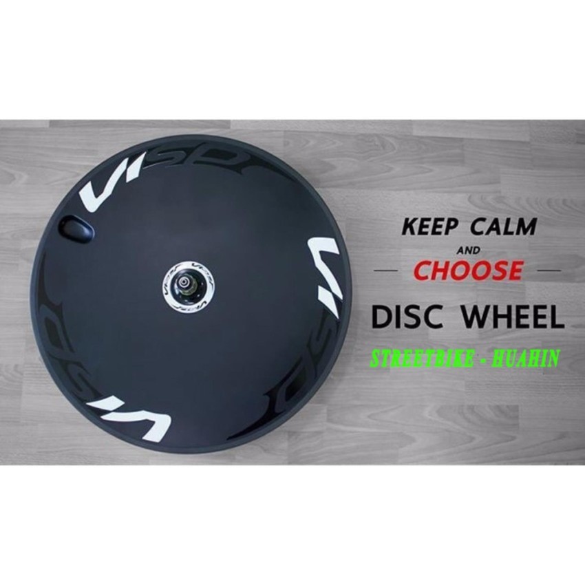 ล้อจักรยาน คาร์บอน VISP Builder 2017 TRI SPOKE & DISC WHEEL (11 sp ...