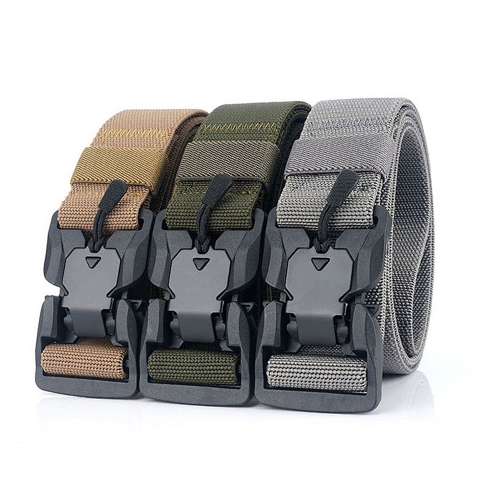 CANTIK Quality Fashion Versatile Elastic Nylon Belt Slide POM Magnetic ...