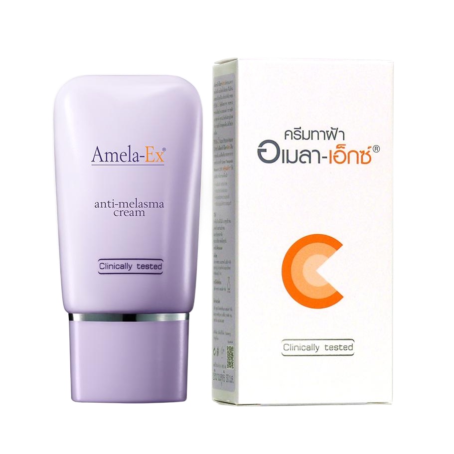 Amela Ex Anti Melasma Cream 30ml. ครีมทาฝ้า อเมล่า เอ็กซ์ ครีม 30มล - clinicya.drugstore - ThaiPick