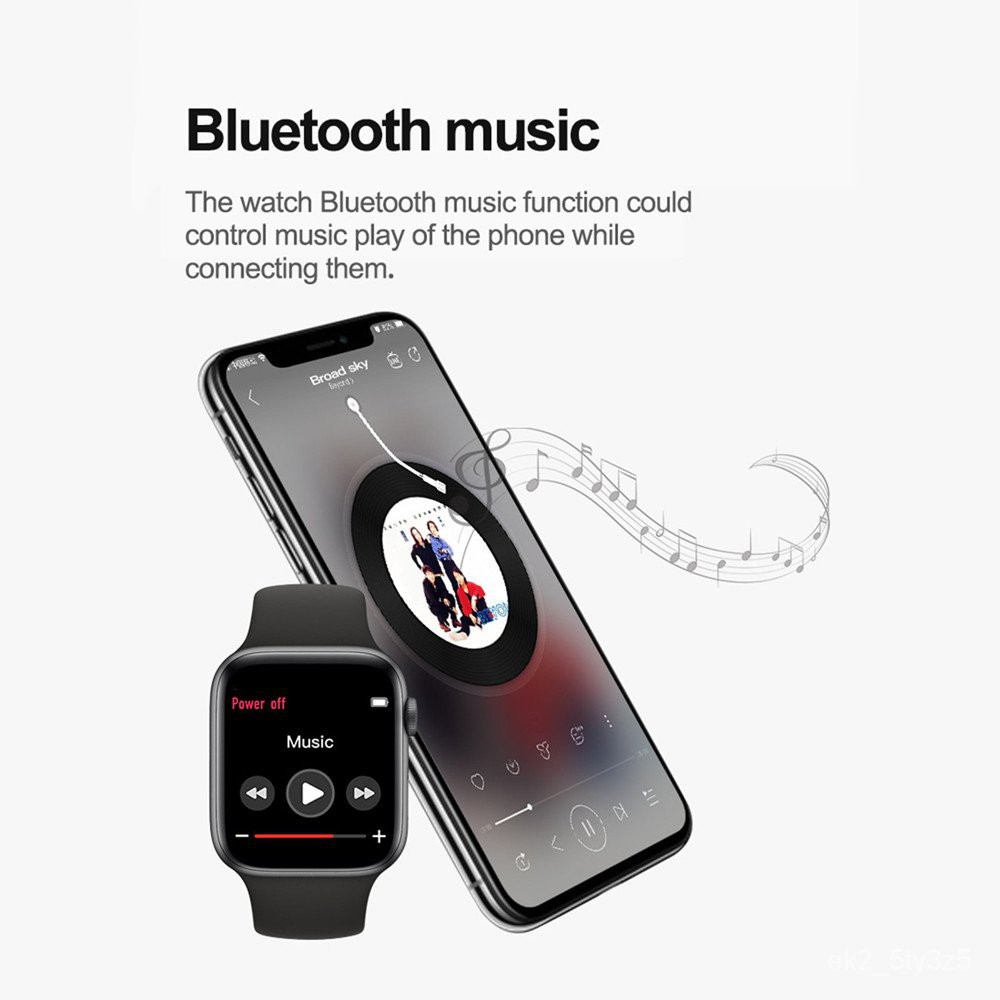 U78 Plus IWO Smart watch 5 Heart Rate Body Temperature Bluetooth Call ...