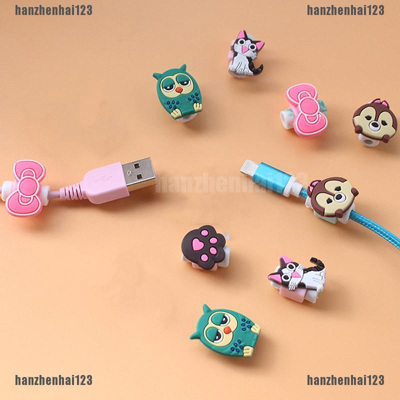 HH♪Cartoon Charging Cable Protector Cute Cord Protection Cover ...