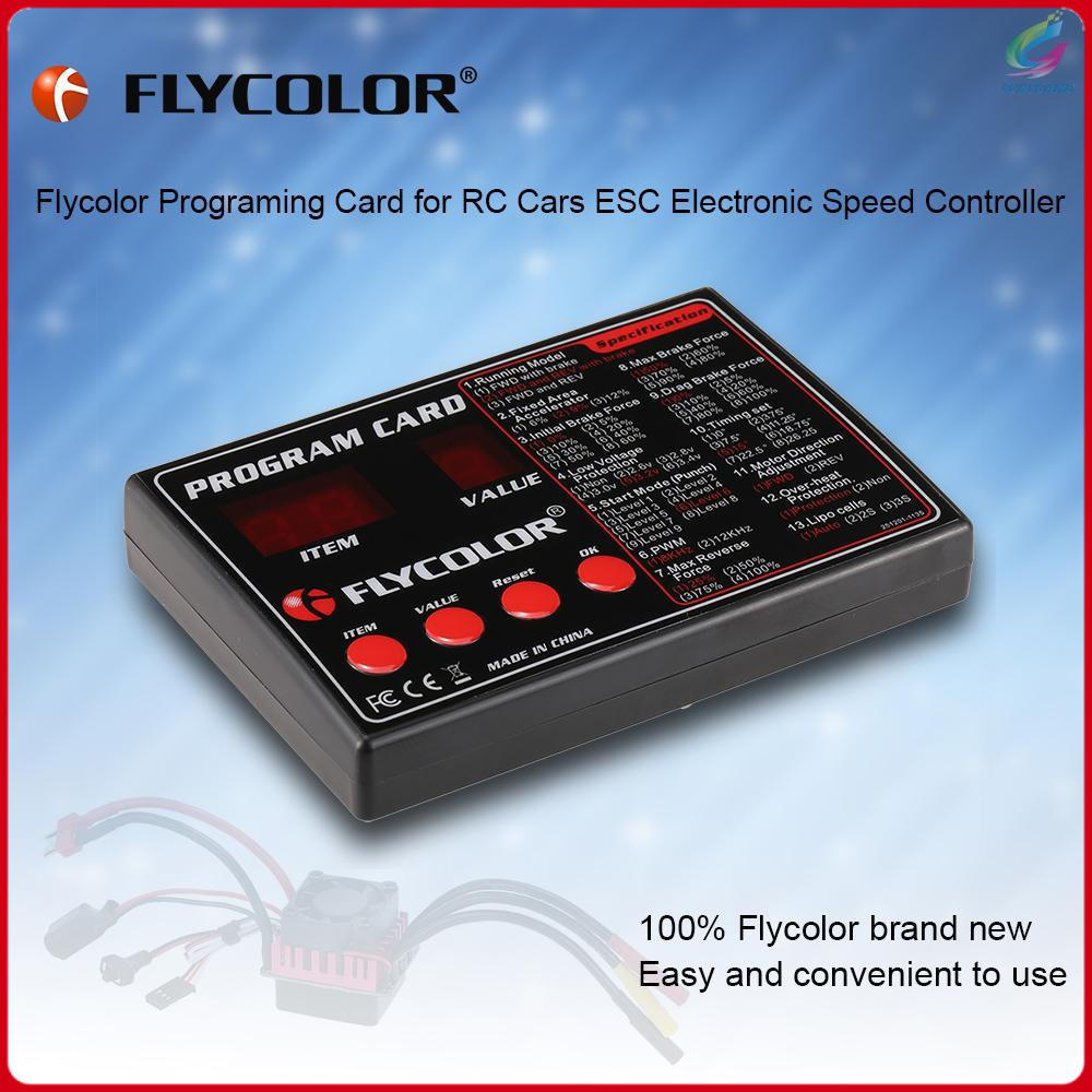 Original Flycolor การ์ดโปรแกรมควบคุมความเร็วอิเล็กทรอนิกส์สําหรับรถ Rc ...