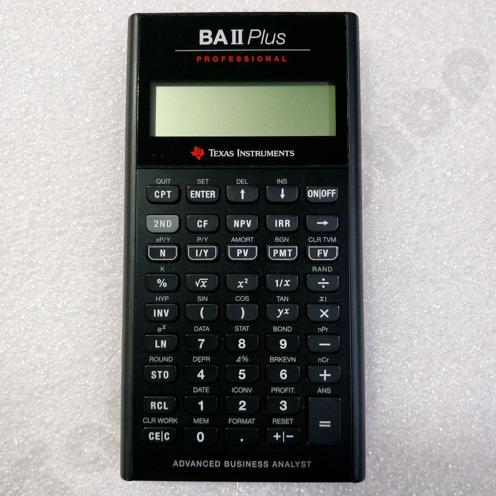 เครื่องคิดเลขการเงิน Texas Instruments BA II Plus Professional ...