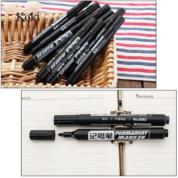 Koki 10pcs Fade Resistant Bullet Tip Permanent Markers Pen Set for ...