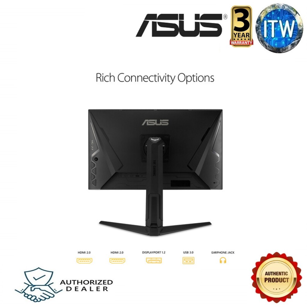 ASUS TUF Gaming VG27AQL1A 27" WQHD IPS170Hz Gaming Monitor QDOD ...