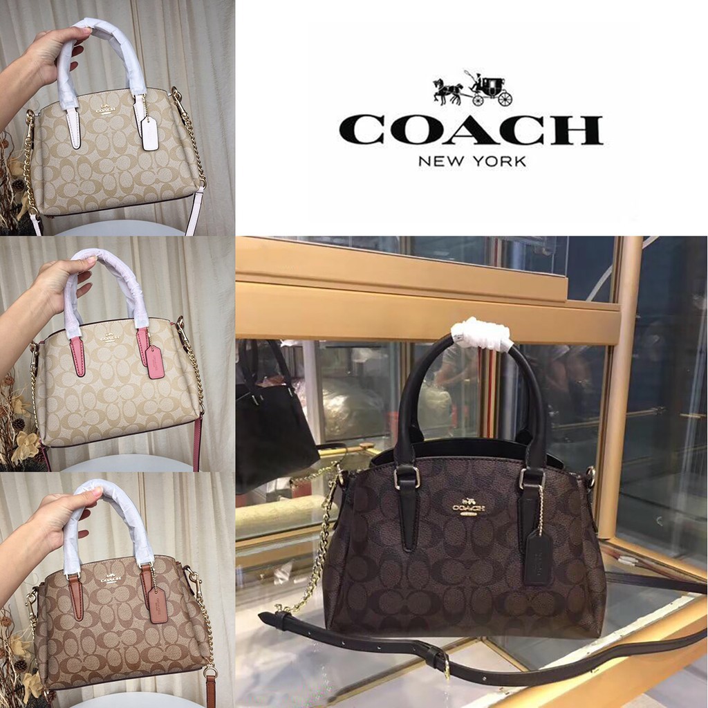 แท้100 COACH F29434 กระเป๋าสตรี กระเป๋าสะพายไหล่ กระเป๋าถือกระเป๋า หนัง ...