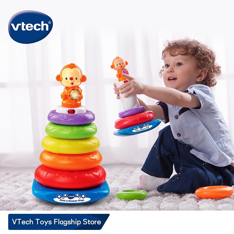 VTech Stacking Toys with Sounds Music Stack Discover Rings Baby 6-36 ปี ...
