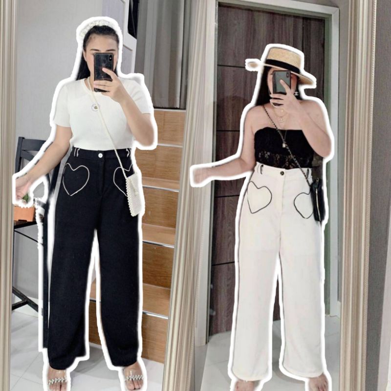 Xl Xxxxl มี4สี ขายาวหัวใจ️ไซส์ใหญ่สาวอวบ เอว32 48 Houseof Mesa Thaipick
