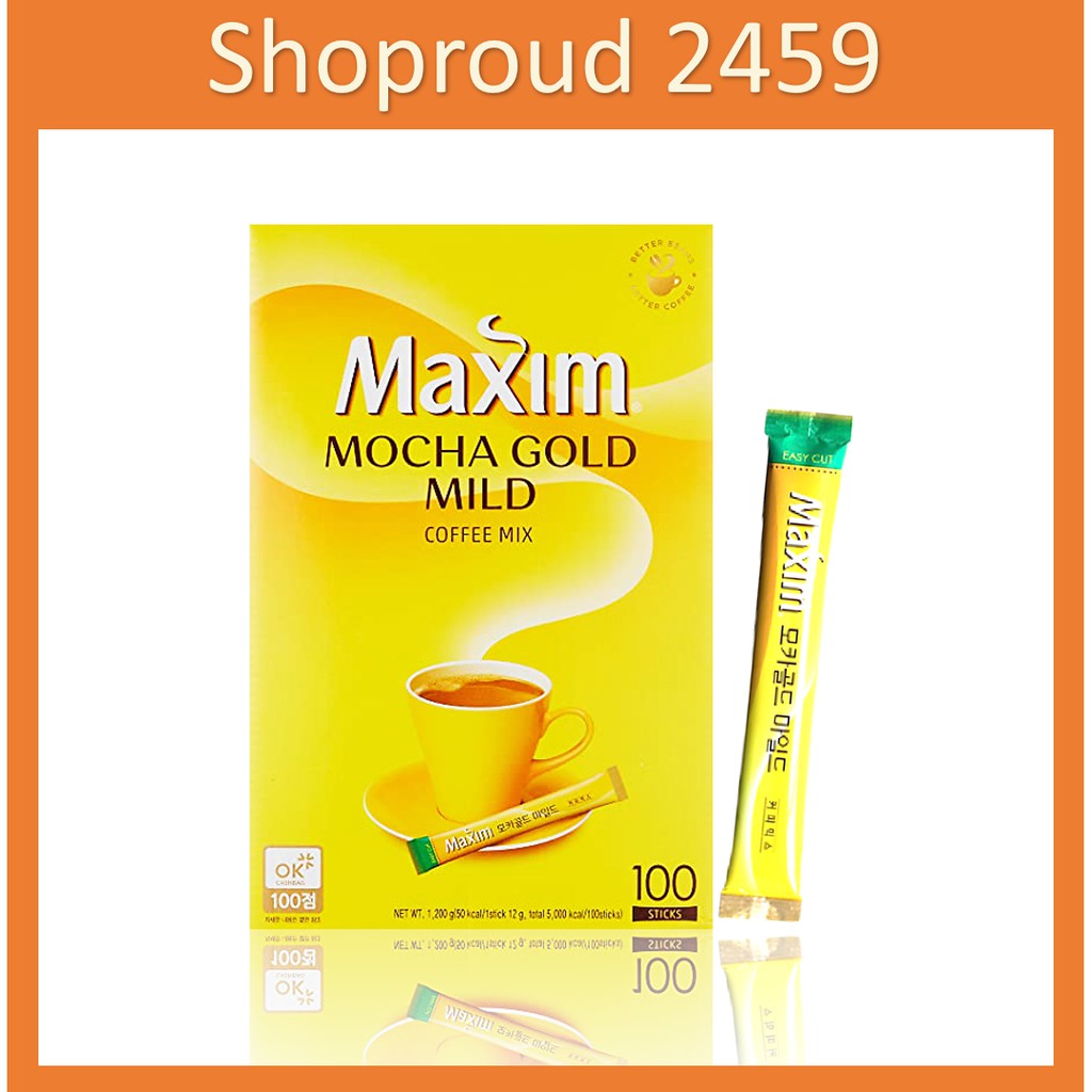 กาแฟเกาหลี korea Maxim mocha gold mild 160 ซอง - bensario - ThaiPick