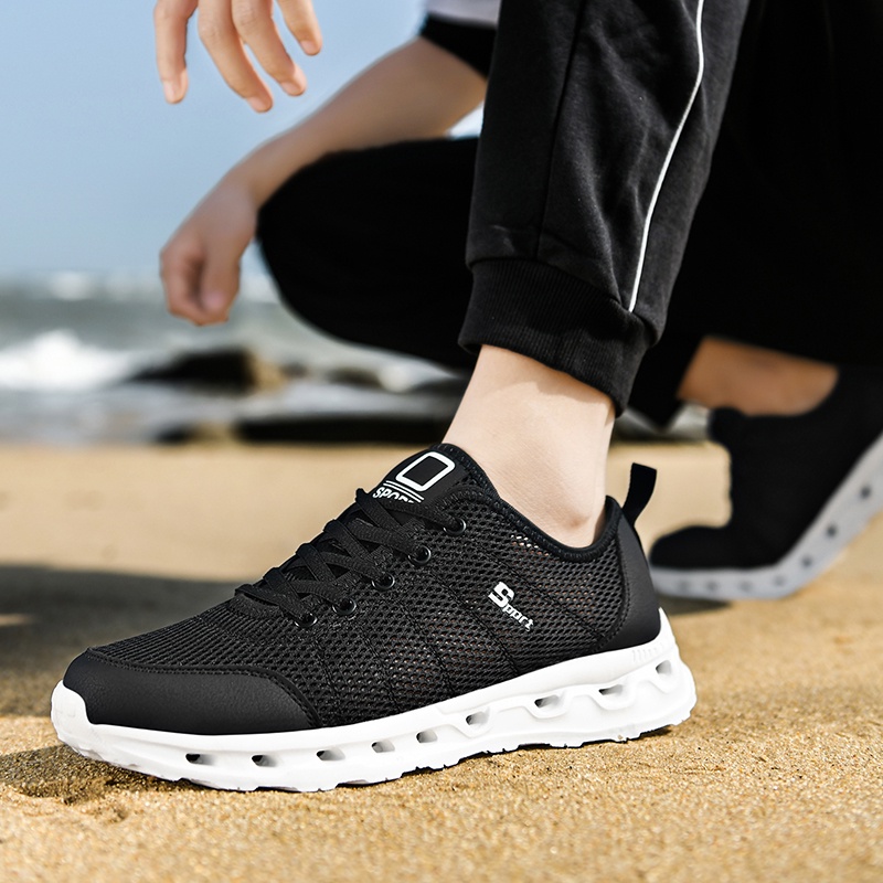 Local Stock2021 Men Aqua Shoes Outdoor Breathable Beach Shoes ...