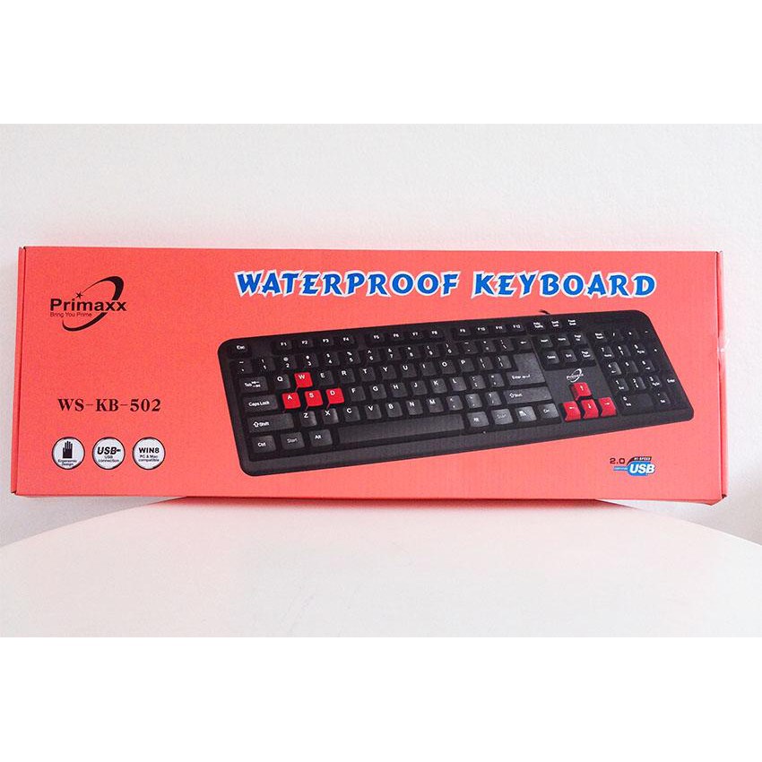 Primaxx Gaming Keyboard USB คีย์บอร์ด เกมมิ่ง รุ่น ws-kb-502 BlackRed ...