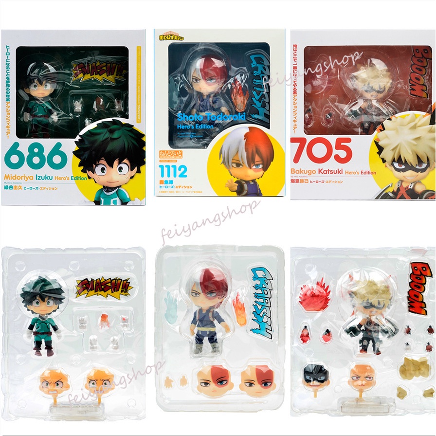 PEWANY My Hero Academia Action Figures Gifts Bakugou Katsuki Miniatures ...