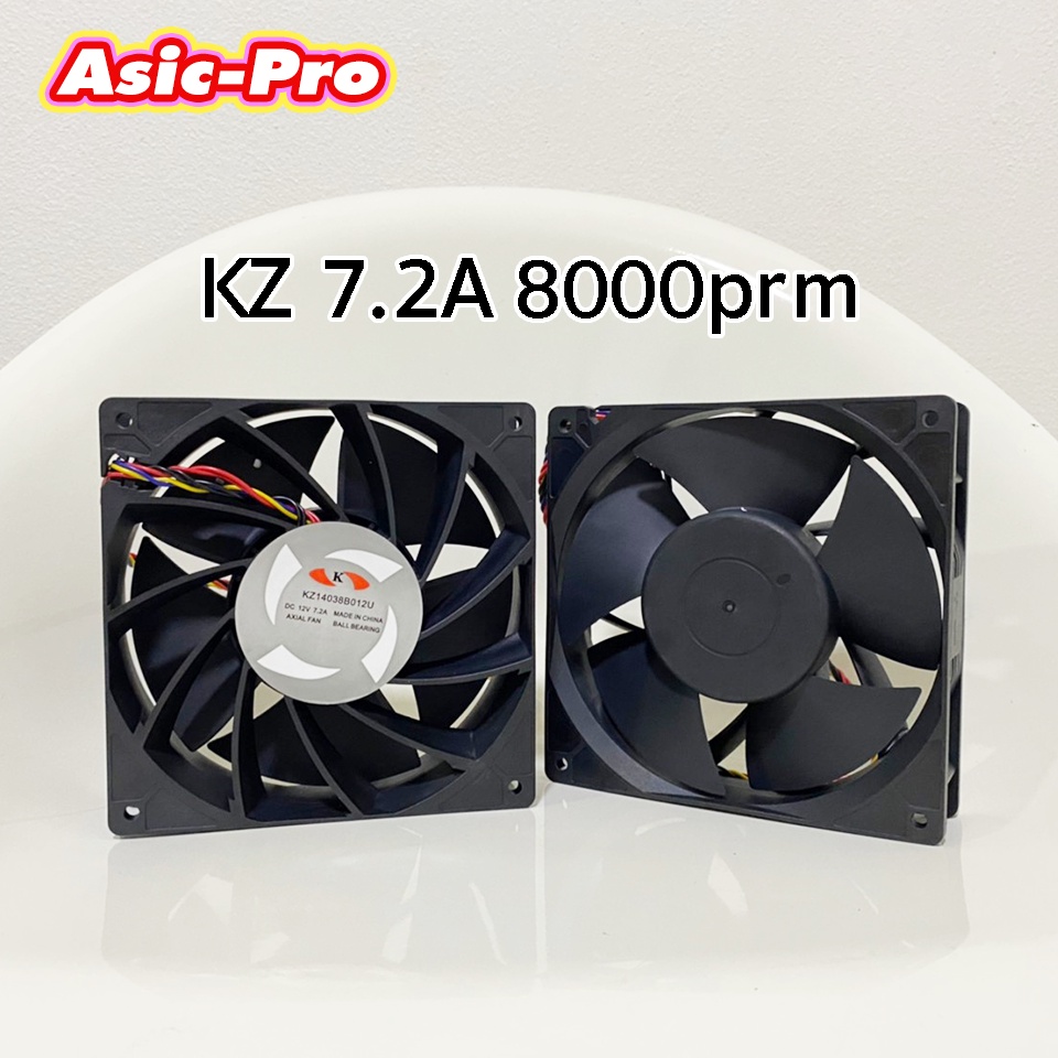 KZ 14038B012U DC 12V 7.2 A 8000 rpm 14cm. พัดลมเครื่องขุด Asic - asic ...