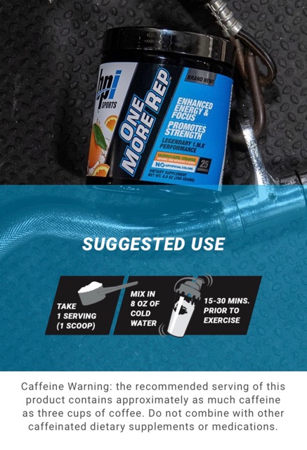 One More Rep BPI Sports Hurricane Orange EXP 322 - eatklean - ThaiPick