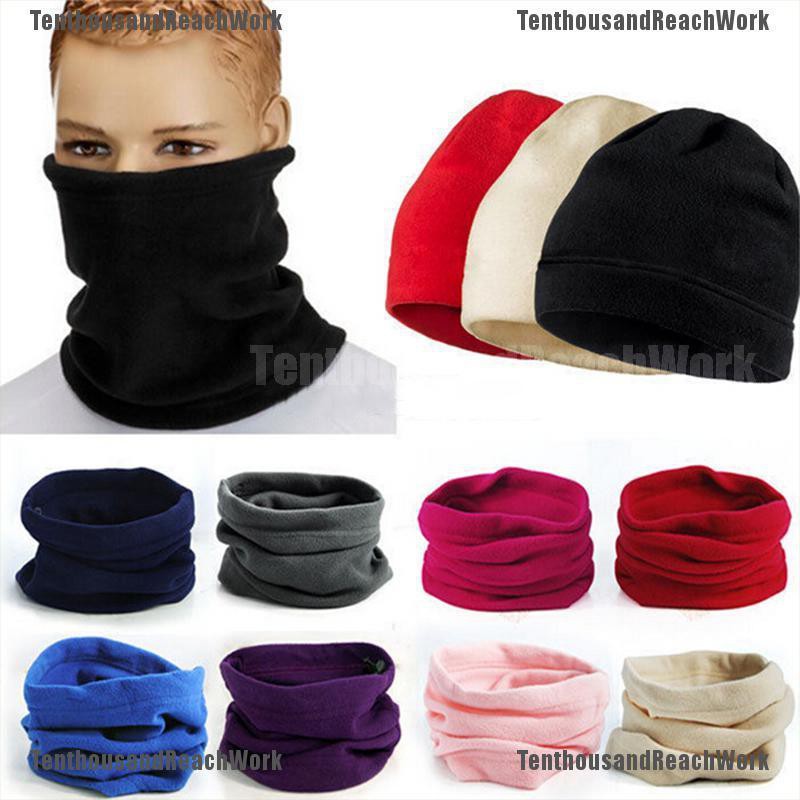 TReachWork Women Thermal Warm Fleece Scarf Snood Scarf Neck Warmer ...