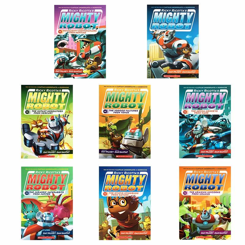 ชุดสุดท้าย มุมปกมีรอยงอ มีรูป หนังสือชุด Mighty Robot จำนวน 9 เล่ม ️ ...