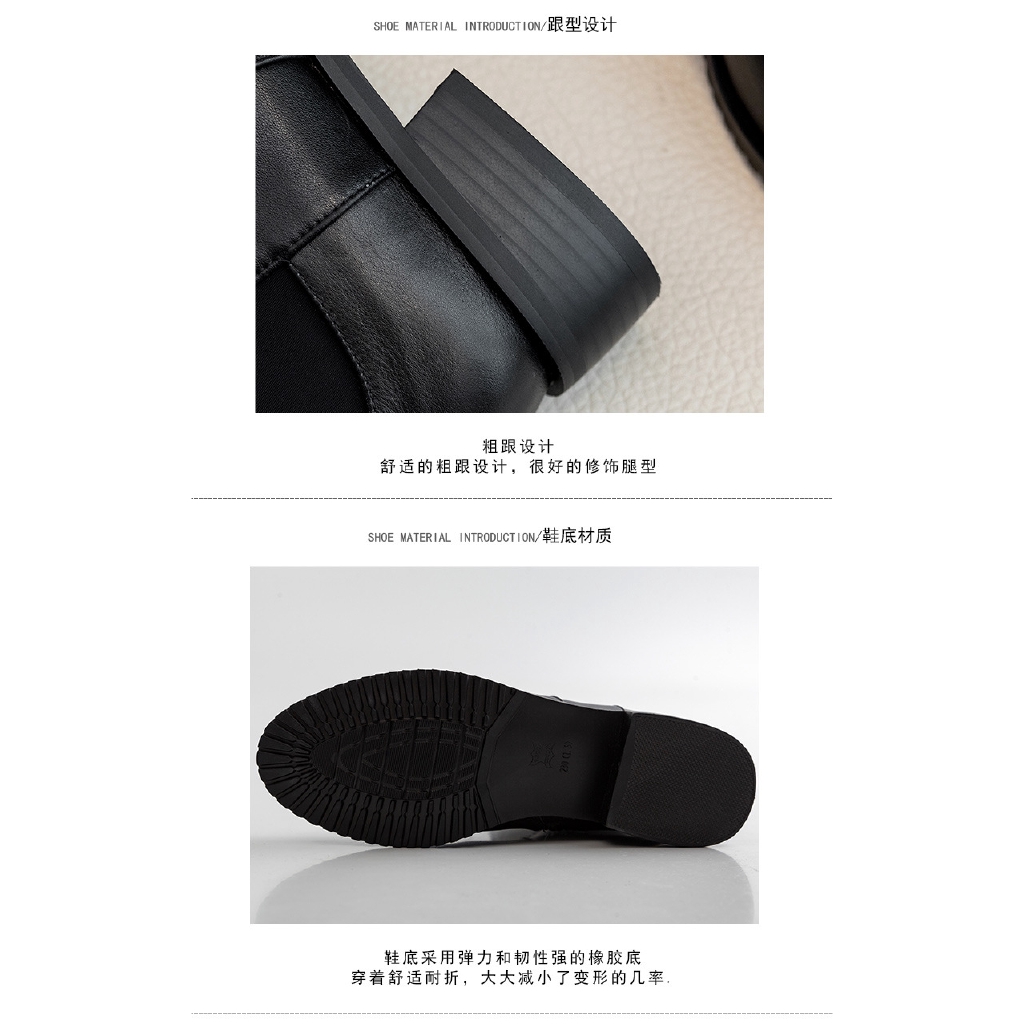 รองเท้าบู้ทส์หนังขายาวถึงเข่าสําหรับสตรี - jsh_jh_kj.th - ThaiPick