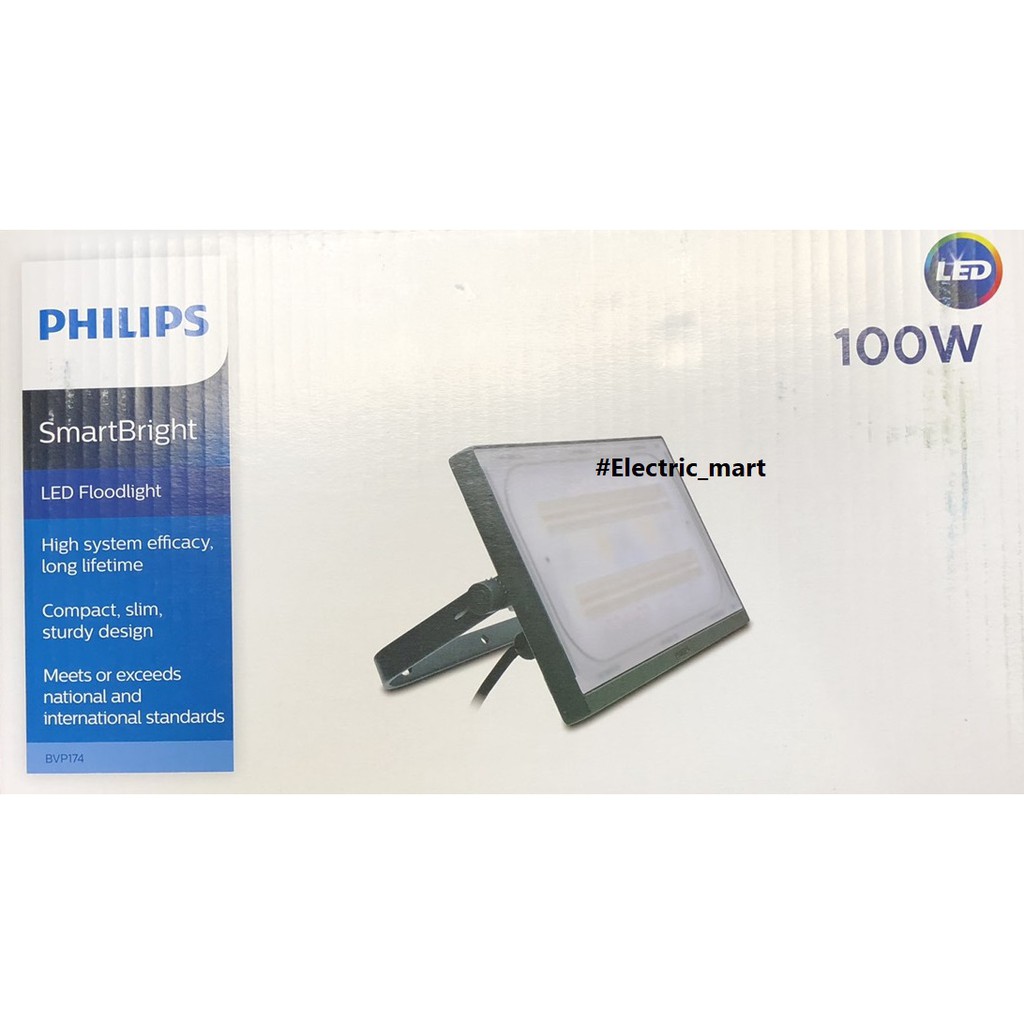 โคมไฟ สปอร์ตไลท์ LED Philips Floodlight BVP174 100W SmartBright แอลอีดี ฟิลิปส์ | Shopee Thailand