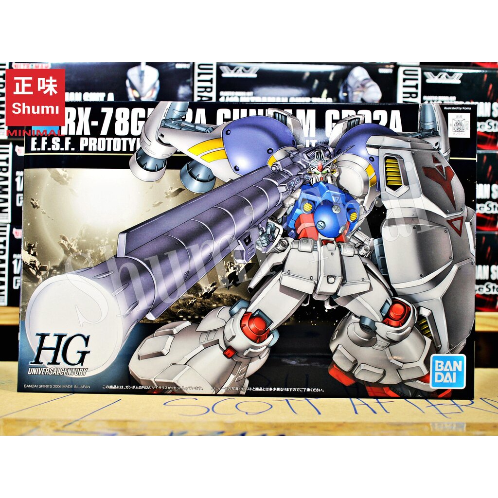 Bandai HGUC 1/144 GUNDAM GP-02A 4573102557193 C4 | Shopee Thailand