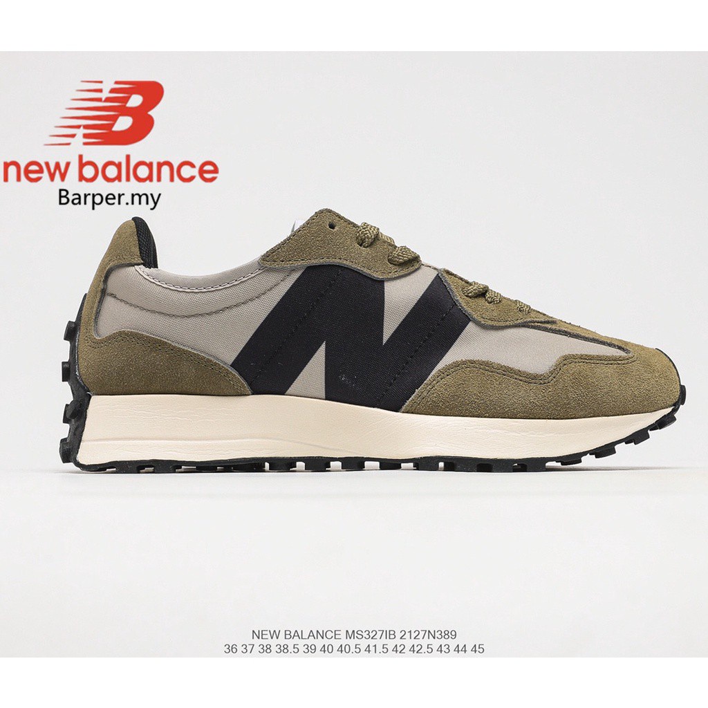 คลังสินค้าพร้อม New Balance MS327 Series Retro Jogging Shoes ผู้ชายและ ...