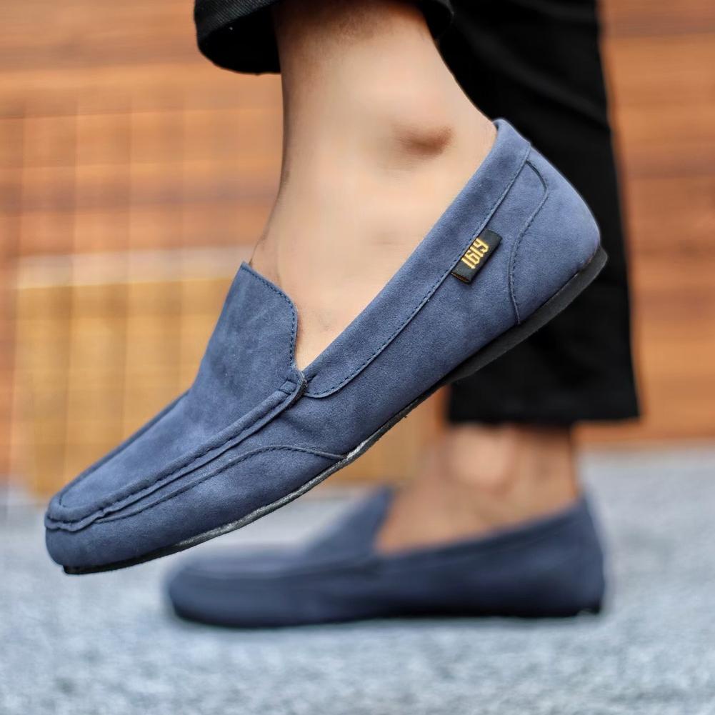 รองเท้าโลฟเฟอร์ลําลอง สวมหุ้มข้อ สําหรับผู้ชาย สีดํา เหมาะกับใส่ทํางาน ...