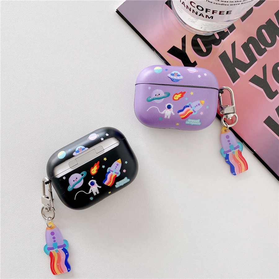 เคสแข็ง Airpods Pro Airpods 3 gen3 Airpods 2 Cartoon NASA Space Rocket ...
