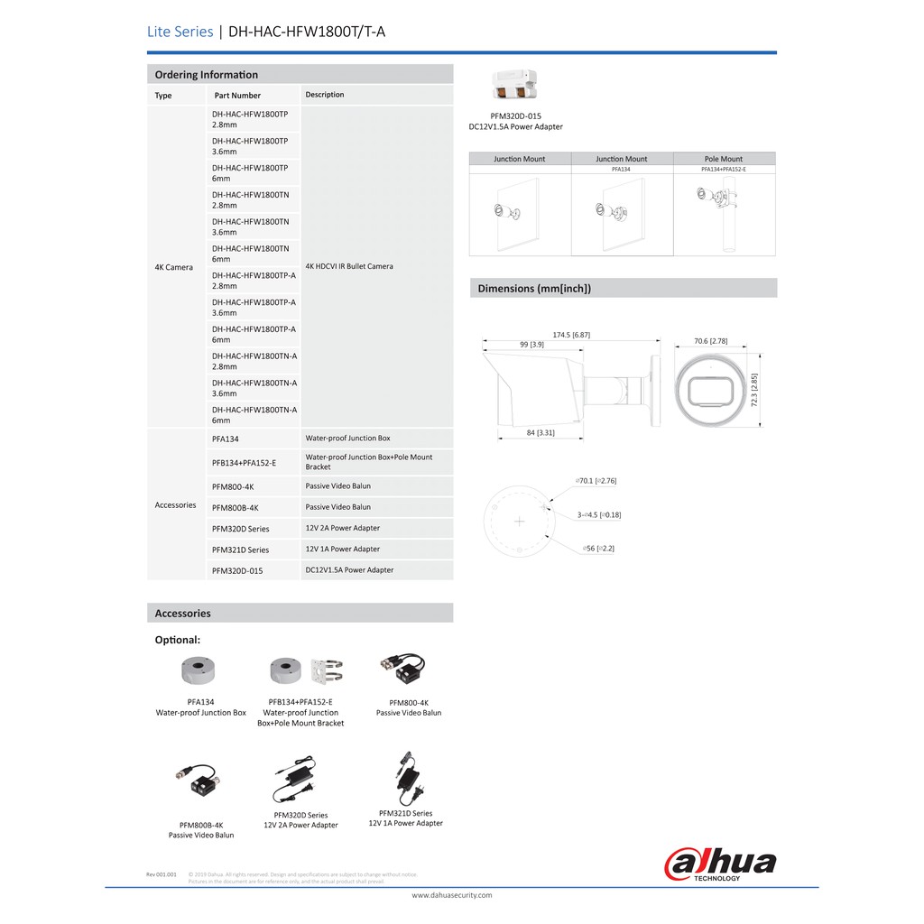 HAC-HFW1800T-A(2.8mm) กล้องวงจรปิด Dahua 4K Real-time HDCVI รับสมัครตัวแทนจำหน่าย By Vnix Group ...