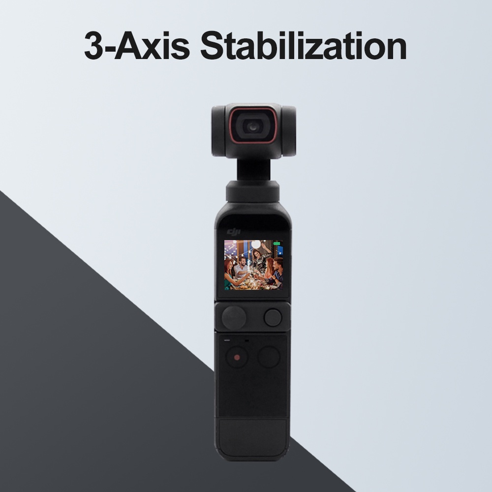 DJI Osmo Pocket 2 Handheld Gimbals Stabilized Camera Pocket-Sized 3-Axis 64MP 4K HD HDR Video ...