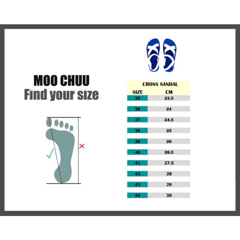 Moochuu Cross Plus (MC06) แฟชั่นรองเท้า รัดส้น ญ-ช - moochuu.t - ThaiPick