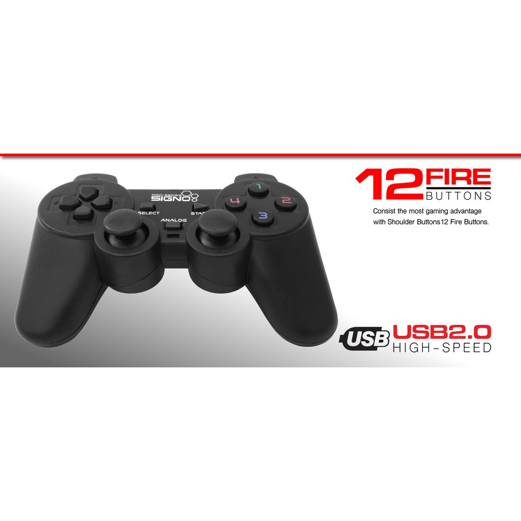 Joy จอยเกมส์ SIGNO Joystick For PC GP-801 ประกันศูนย์ 1 ปี ...