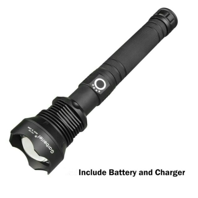 Garberiel XHP70 LED Rechargeable Flashlight Zoomable USB Torch Light ,3 ...
