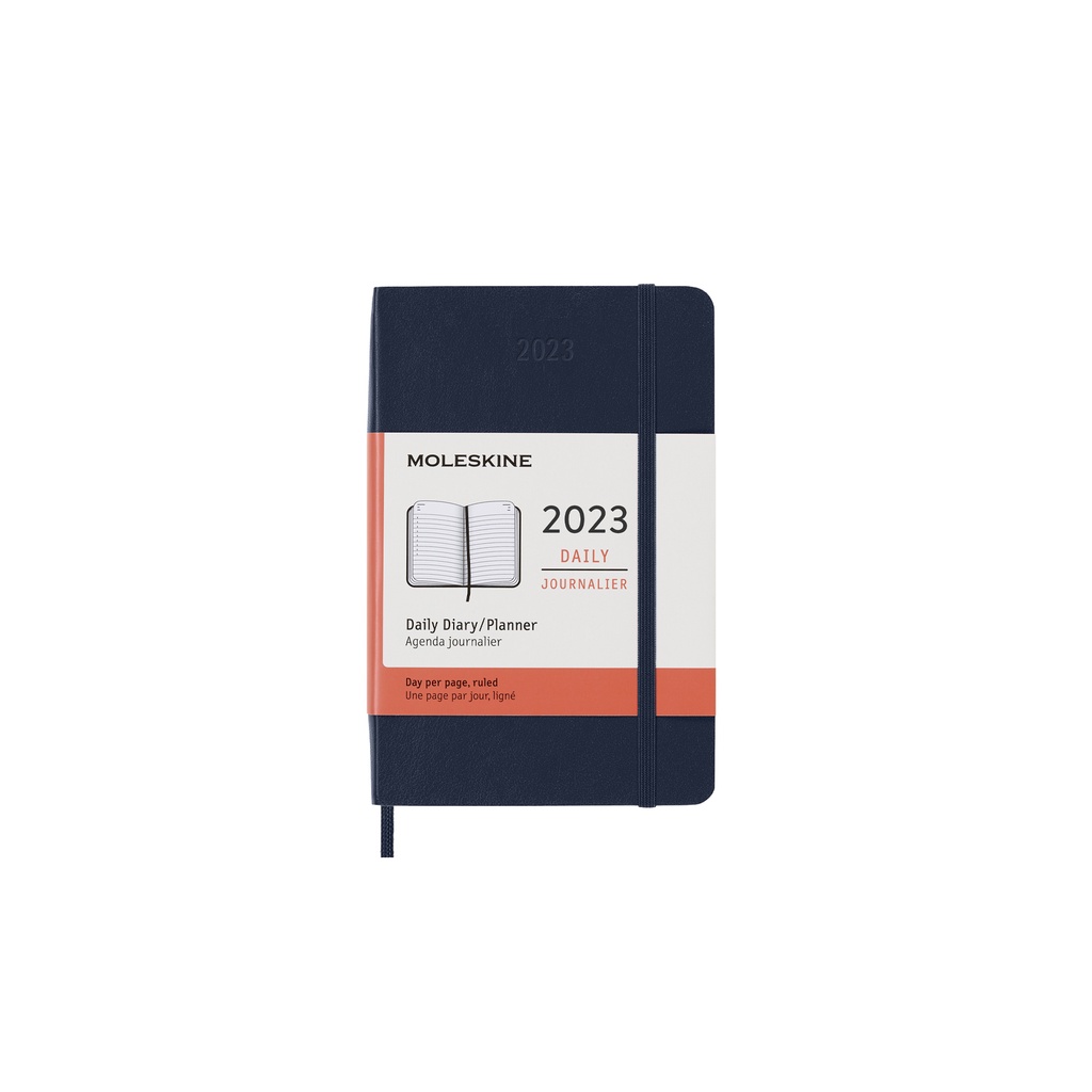 สมุดไดอารี่ 12 เดือน 2023 รายวัน ปกอ่อน สีน้ำเงิน ขนาดเล็ก 9x14 ซม12 ...