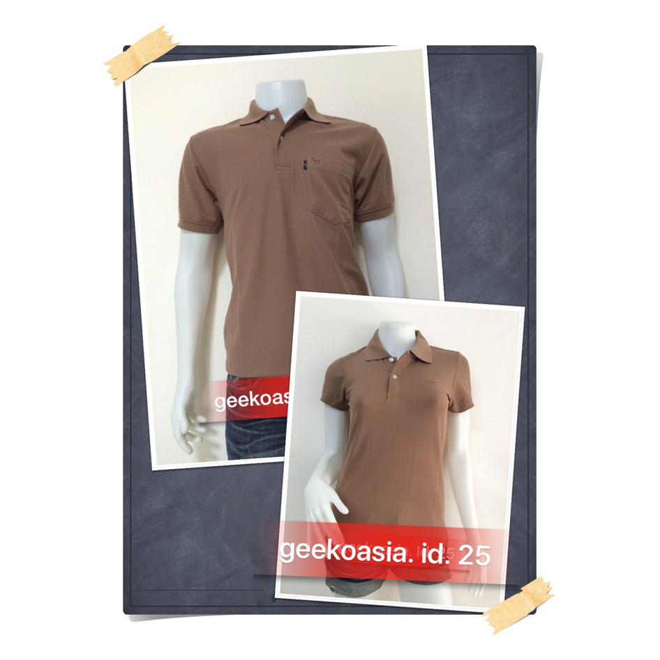 เสื้อโปโล Geeko ตรากวาง สีเขียวมะกอก | Shopee Thailand