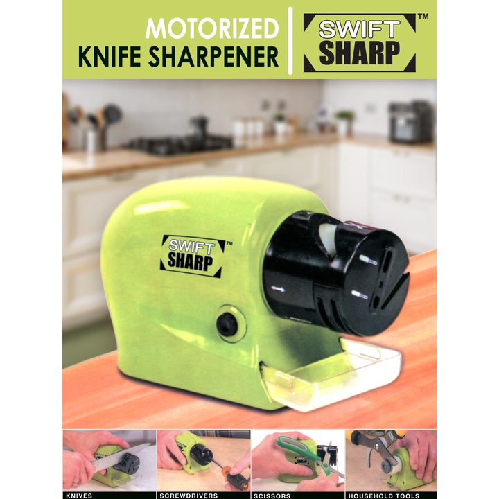 เครื่องลับคมอเนกประสงค์ SWIFT SHARP หินลับใบมีดแบบหมุนด้วยความเร็วสูง ...