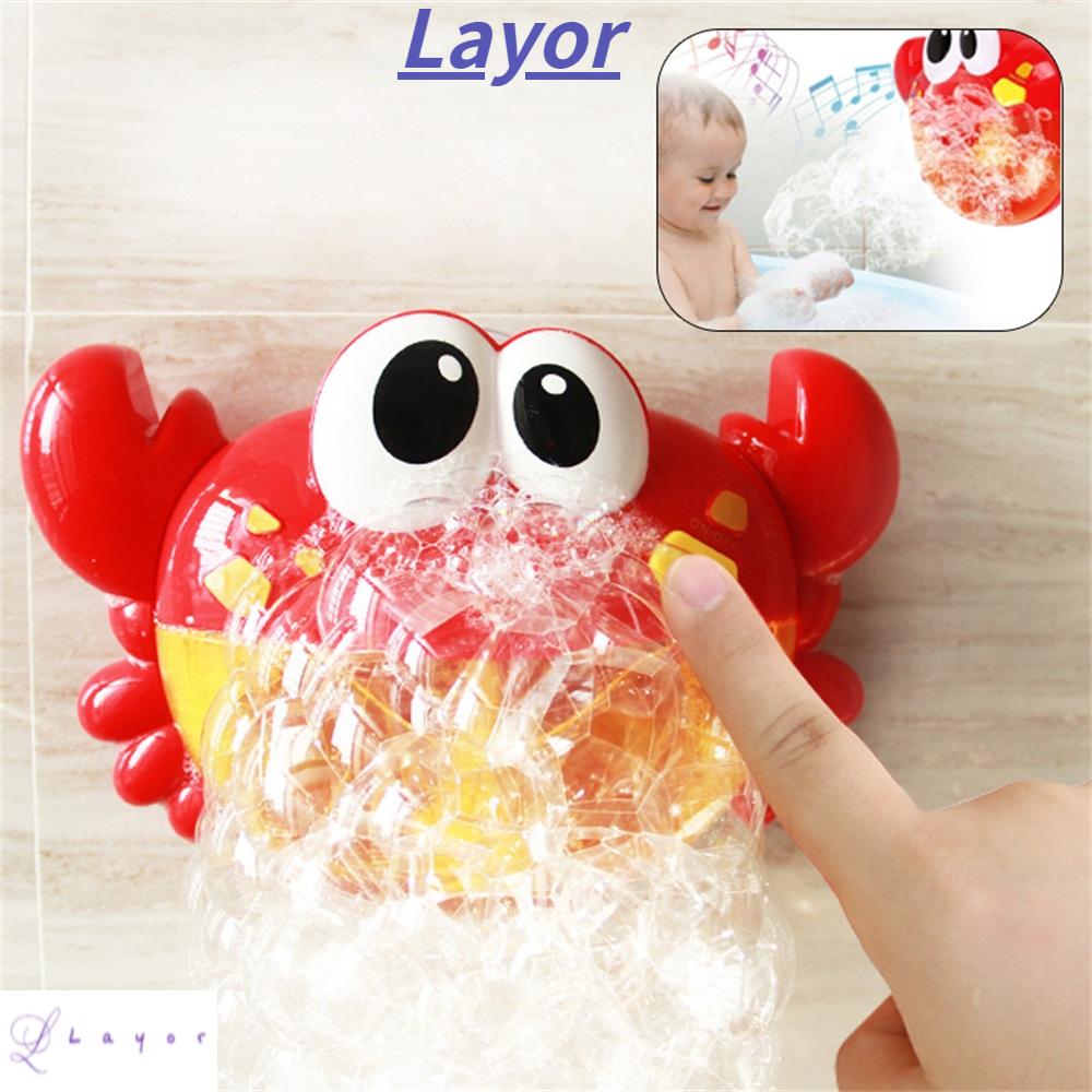 LAYOR???? Funny Musical Crab Kids Baby Bath Shower Singing Bubble ...