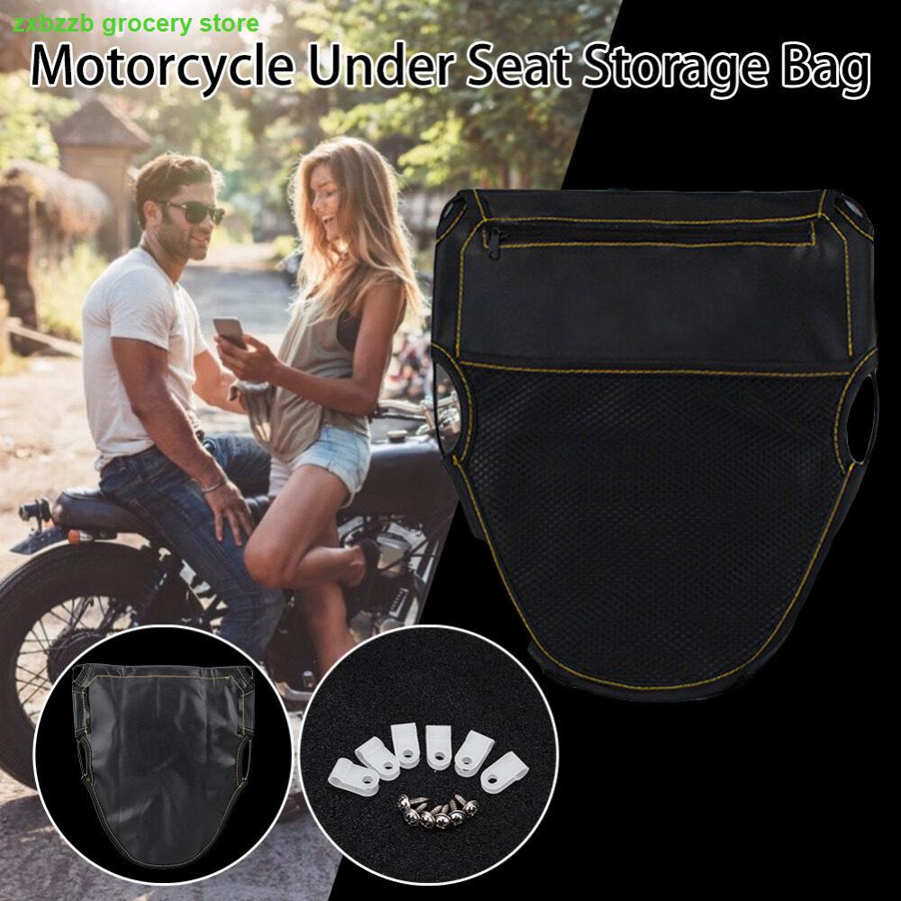 MileRush 1x Universal Scooter Underseat Organizer Bag Pocket PU Leather ...