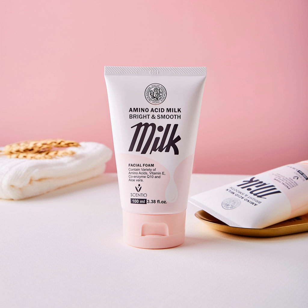 BEAUTY BUFFET SCENTIO AMINO ACID MILK FACIAL FOAM 100 ML. บิวตี้ ...