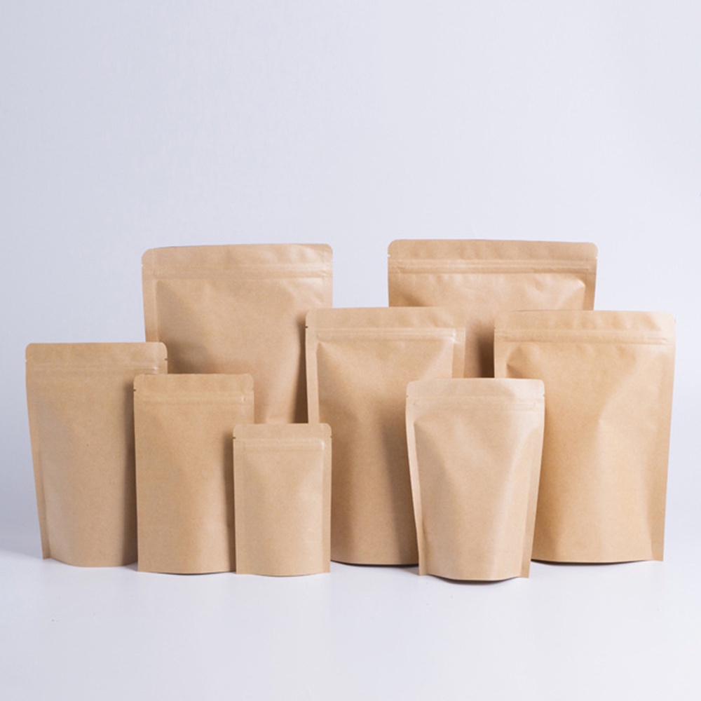 SC Paper-Pack ถุงกระดาษ ด้านในฟอยล์ ตั้งได้ ซิปล็อค (แพ็ค 50 ใบ ...